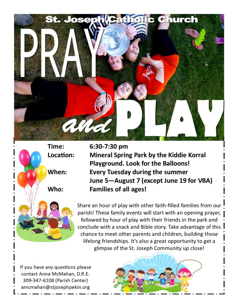 Pray and Play – St. Joseph Catholic Church