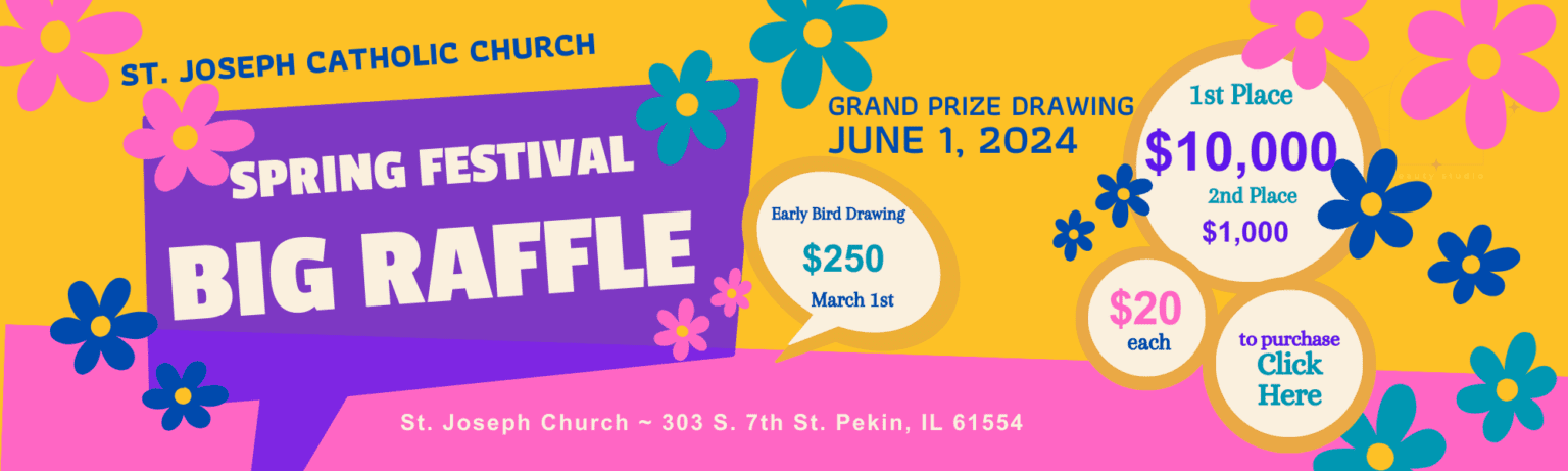 Big Raffle banner – St. Joseph Catholic Church
