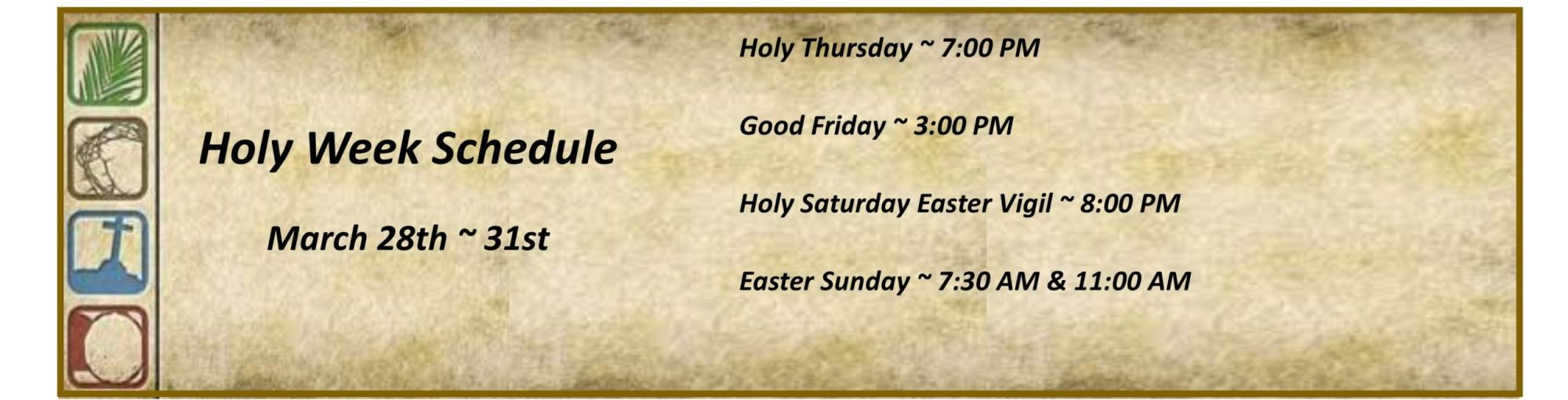 Holy Week Sched 2024 – St. Joseph Catholic Church
